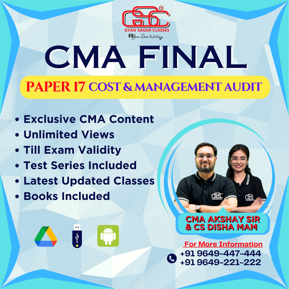 CMA Final Cost and Management Audit (CMAD) Online Classes - CMA Cart