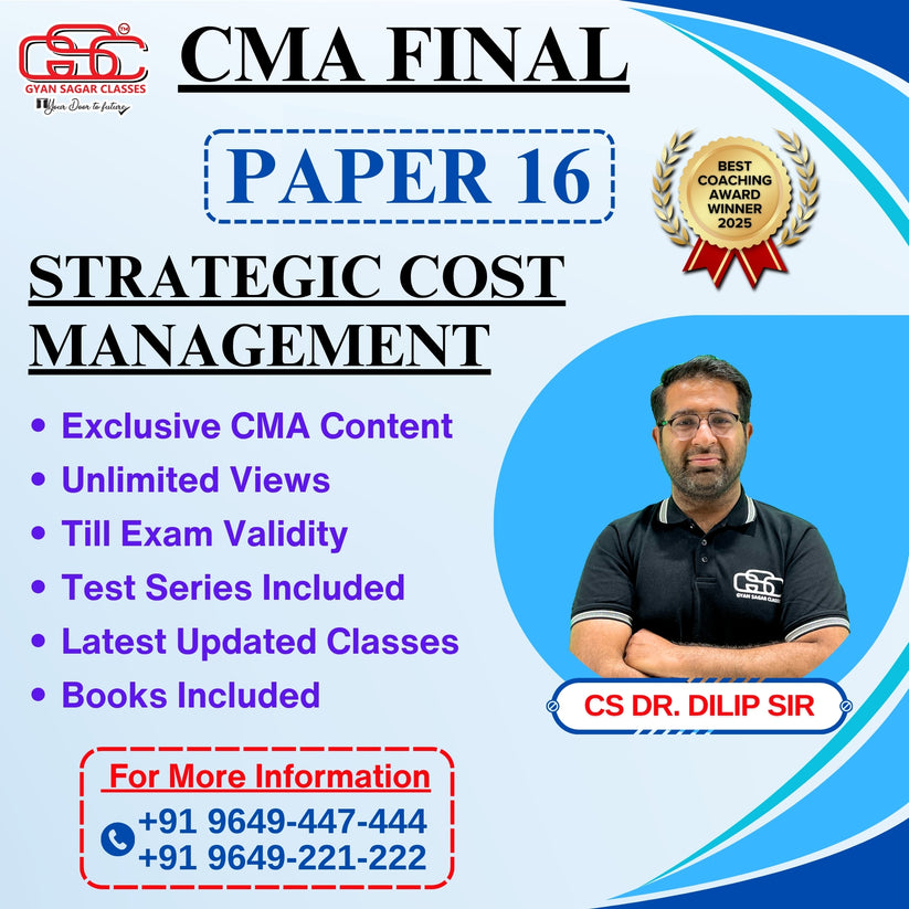 CMA Final Strategic Cost Management (SCM) Online Classes - CMA Cart