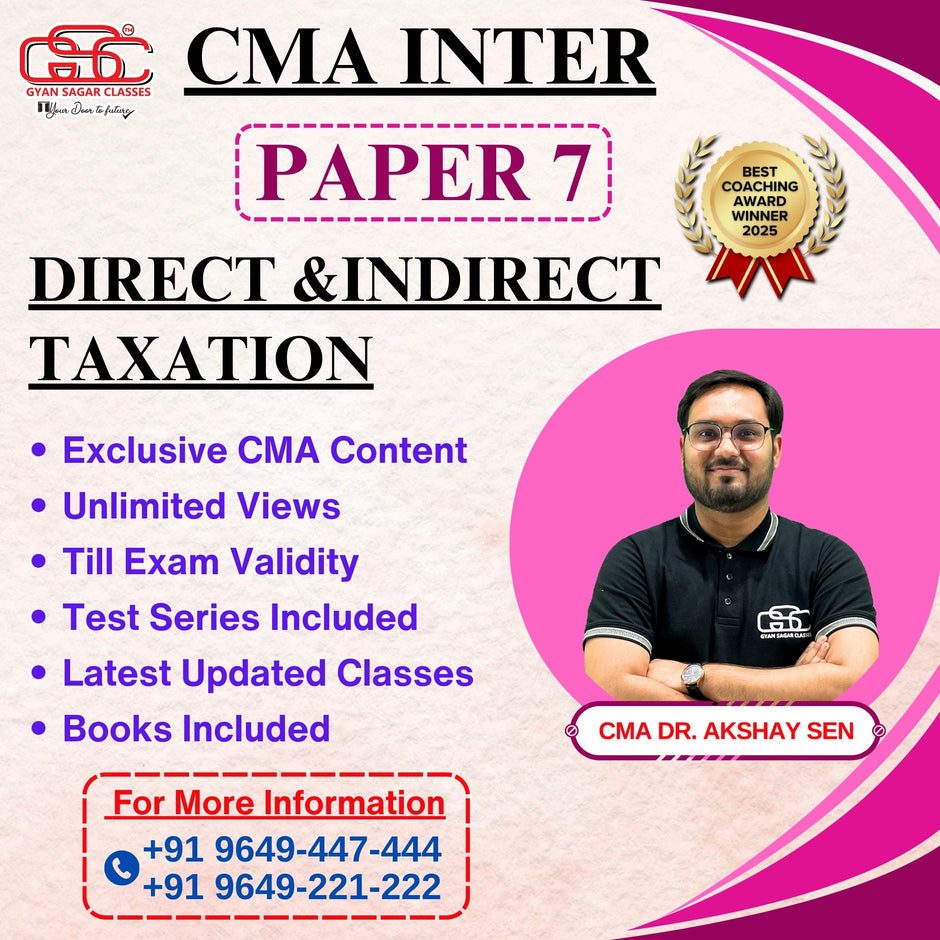 CMA Intermediate Online Classes | CMA Inter Classes - CMA Cart