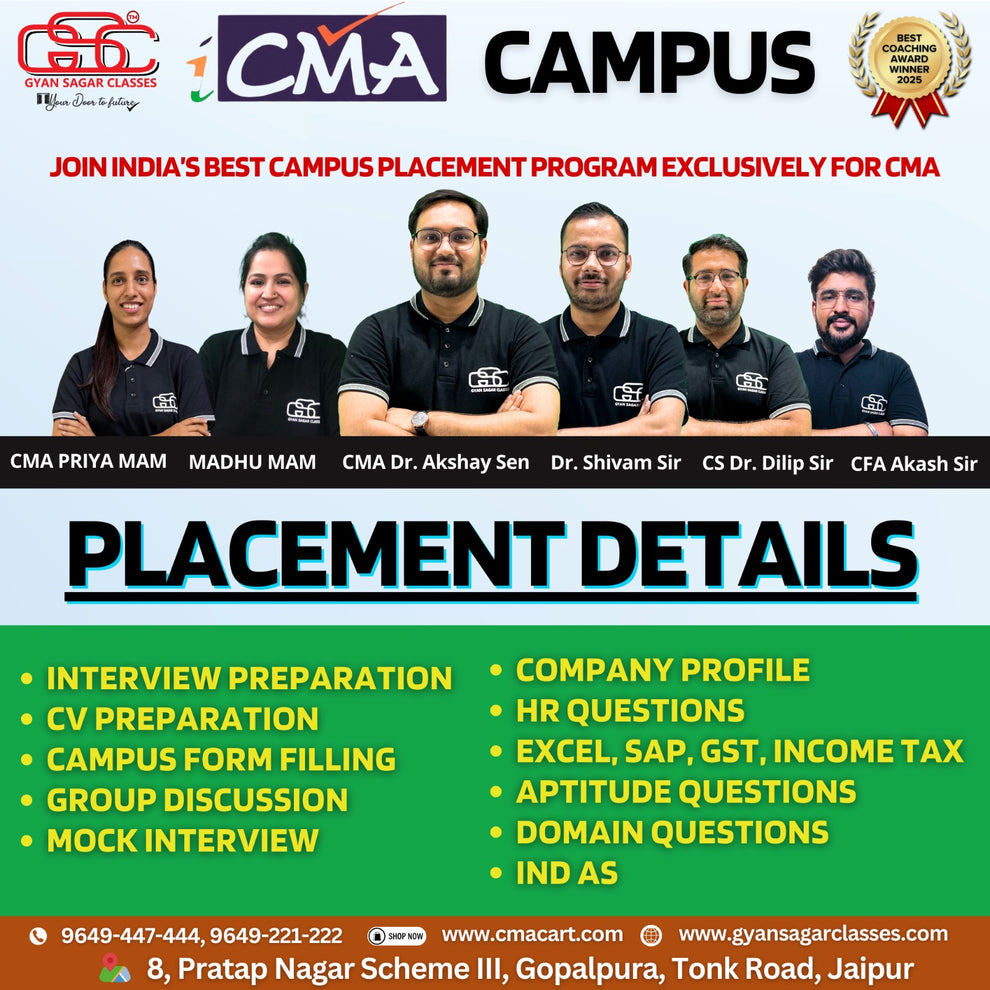 CMA PLACEMENT BATCH - CMA Cart
